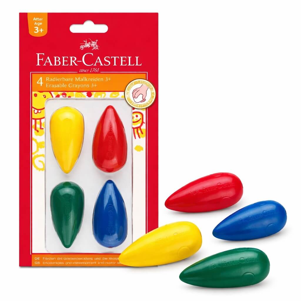 Faber-Castell Farvekridt til børn – 4 stk