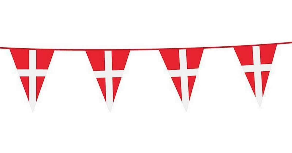 Vimpel flag guirlande med Dannebrog til festlige lejligheder